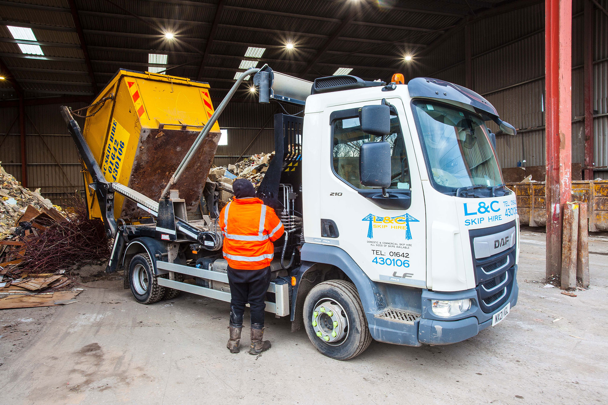 Skip hire Redcar - Accepted and restricted garage waste